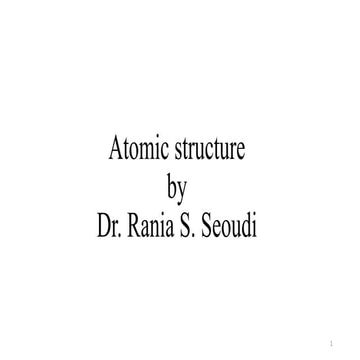 Atomic structure electronic configuration - ib | PDF