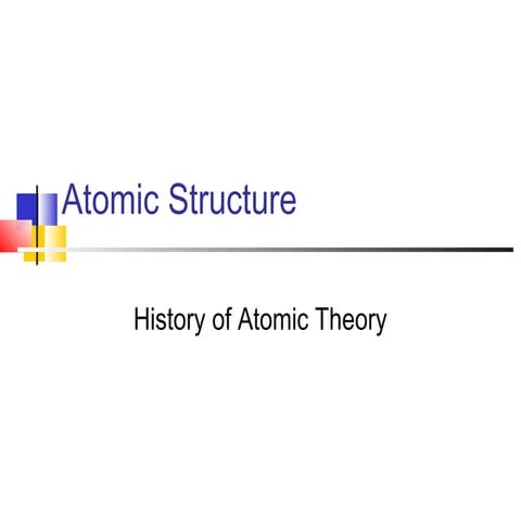 Atomic structure history_dem_to_bohr | PPT | Chemistry | Science