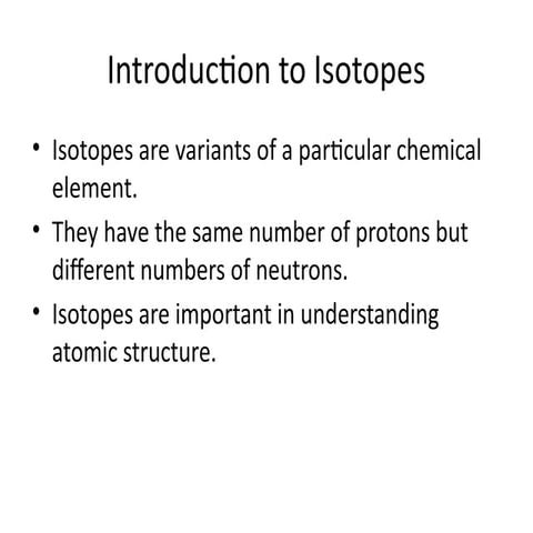 Isotopes | PPT