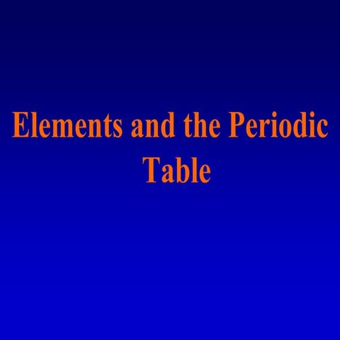 Elements | PPT