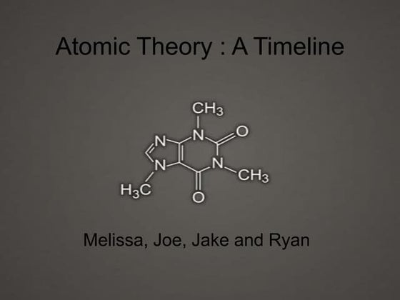 Atomic theory and periodic table timeline | PPTX