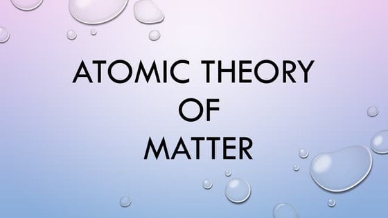 Dalton's Atomic Theory | PPTX | Chemistry | Science