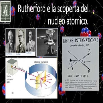 Rutherford e la teoria del nucleo atomico | PPTX