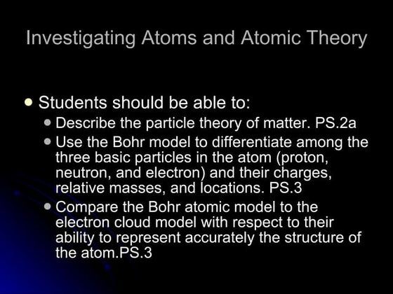 Introduction to atomic theory ppt | PPTX | Chemistry | Science