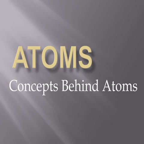 Atoms | PPT