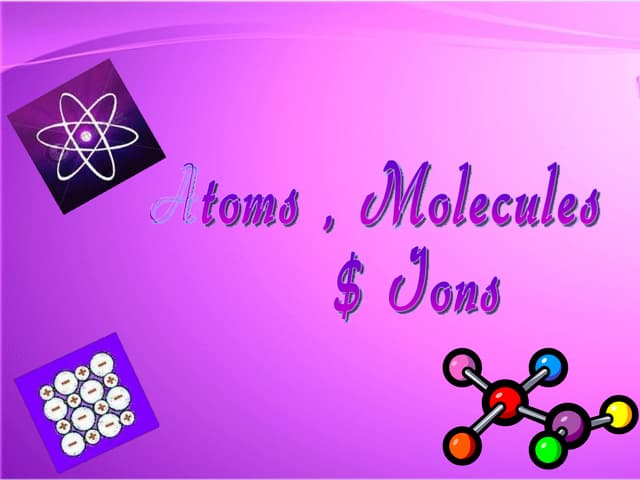 Class 9 Science Chapter 3 Atoms and Molecules notes pdf free pdf ...