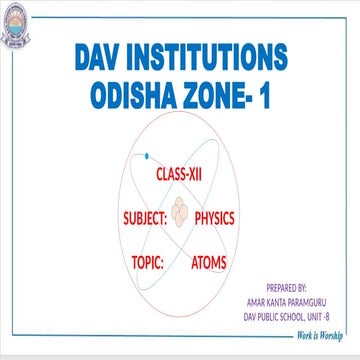 ATOMS ppt class 12 physics class 12 physics | PPTX