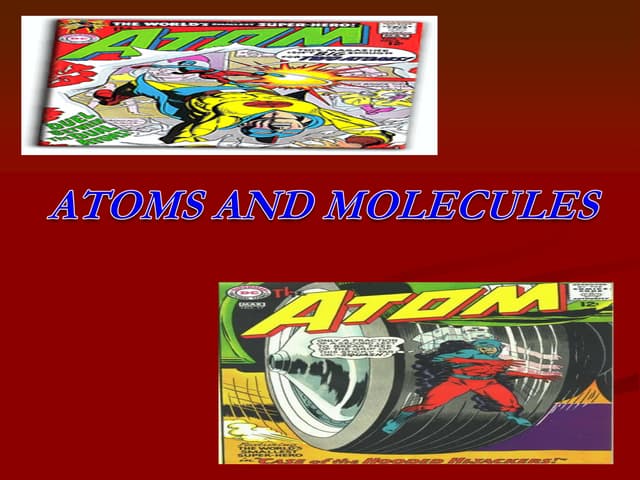 atoms and molecules | PPT