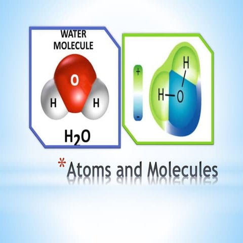 Atoms and molecules | PPTX