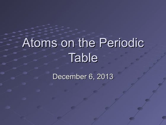 Subatomic Particles and Isotopes | PPTX