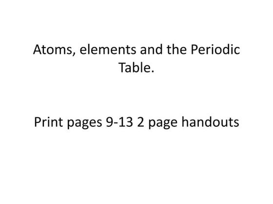 Grade 8 Chemistry Structure of Matter : Atoms, Molecules and Ions ...