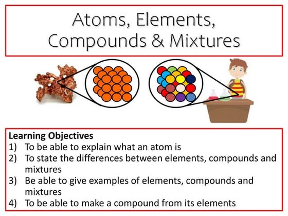 Atoms, Element, Molecule and Compound | PPT