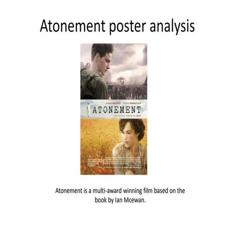 Atonement poster analysis | PPTX