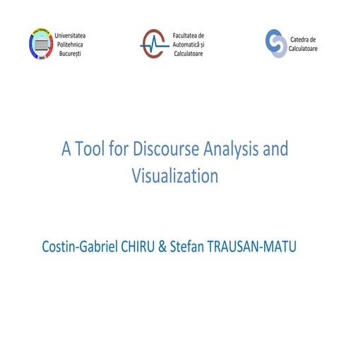 A tool for discourse visualization and analysis | PPT