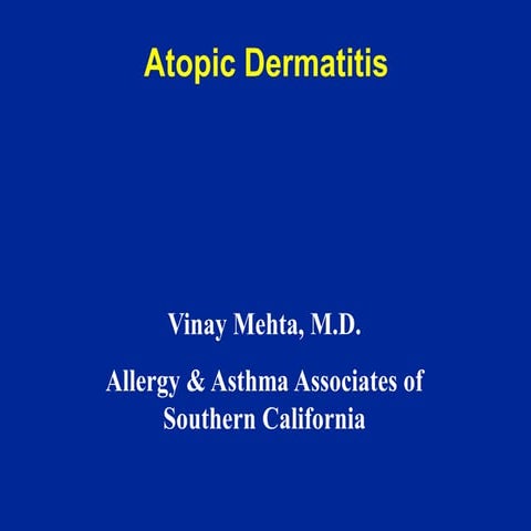 Atopic dermatitis.pdf for allergy learning | PDF