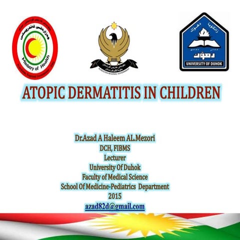 Atopic dermatitis in children | PPTX