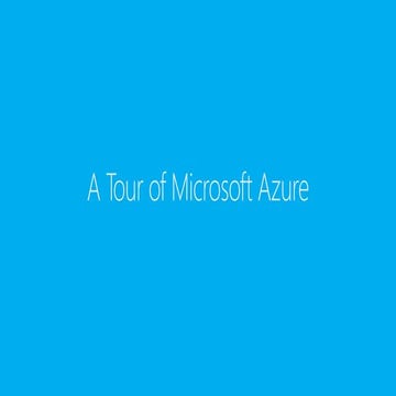 Microsoft Azure Overview Infographic