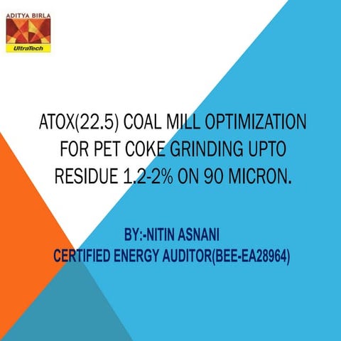 Atox 22.50 coal mill optimization | POT