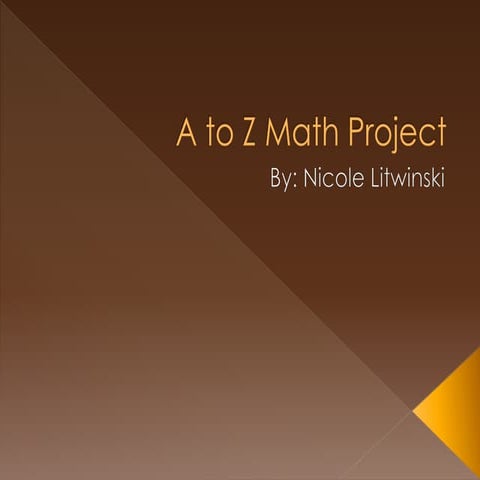 A to z math project | PPTX