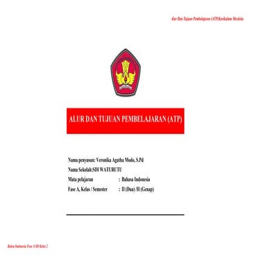 Modul Ajar Bahasa Indonesia Kelas 2 Kurikulum Merdeka Pdf