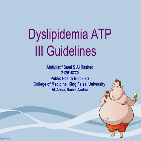 Dyslipidemia ATP Guidelines | PPT