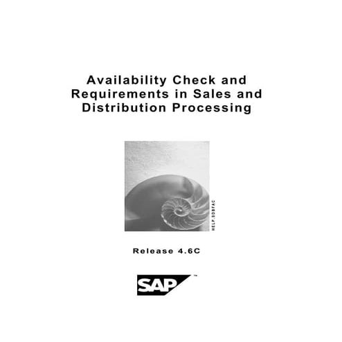SAP ATP check for Sales Order | PDF
