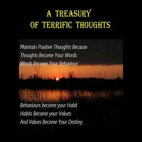 A Treasury Of Terrific Thoughts | PPT