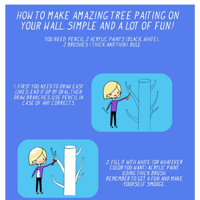 Tree paiting-on-wall-DIY | PDF