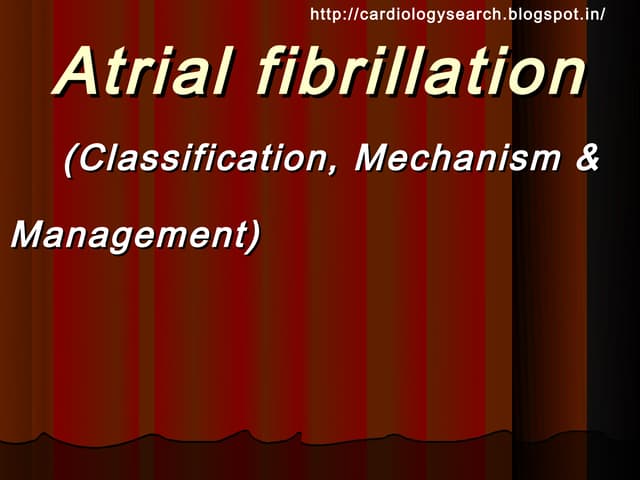 Atrial Fibrillation | PPT