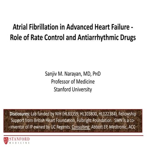 Atrial fibrillation in advanced heart failure role of rate control | PDF