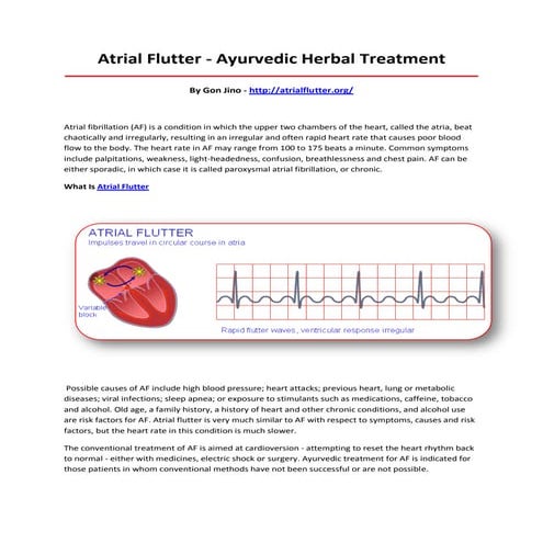 Atrial flutter | PDF