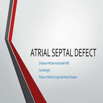 Atrial septal defect | PPTX | Heart and Cardiovascular Diseases ...