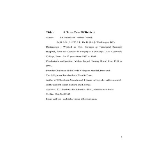 A true case_of_rebirth | PDF