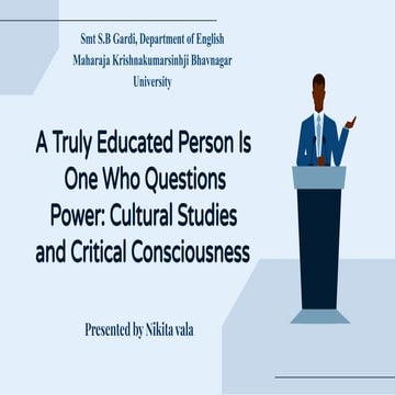 A Truly Educated Person Is One Who Questions Power_ Cultural Studies ...