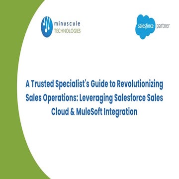 A Trusted Specialist's Guide to Revolutionizing Sales Operations ...