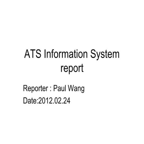 Ats 20120224 v2 | PPT | Operating Systems | Computer Software and ...