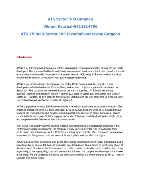 Emaar mgf plots mohali 9356299831 | PDF