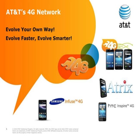 At&t 4 g-presentation | PPT | Smartphones | Consumer Electronics