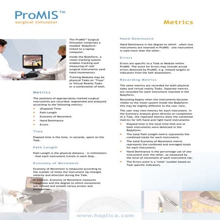 ProMIS Metrics | PDF