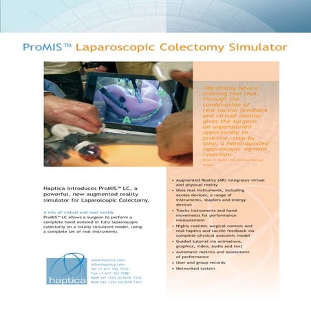 About ProMIS Surgical Simulator | PDF