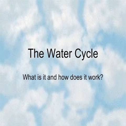 Water cycle-song-lyrics | PDF