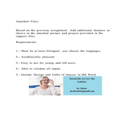 Attached FilesBased on the previous assignment Add addit | PDF