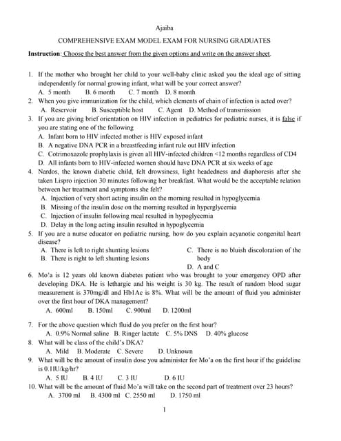 Imci answer key | DOCX