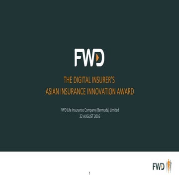 FWD Innovation Award Presentation | PPTX