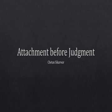 Attachment before judgment | PPTX | Law