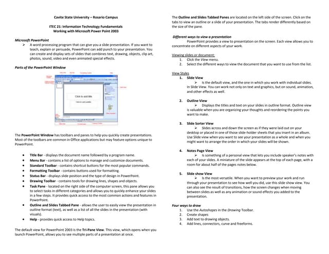 Microsoft Powerpoint Basics | PDF