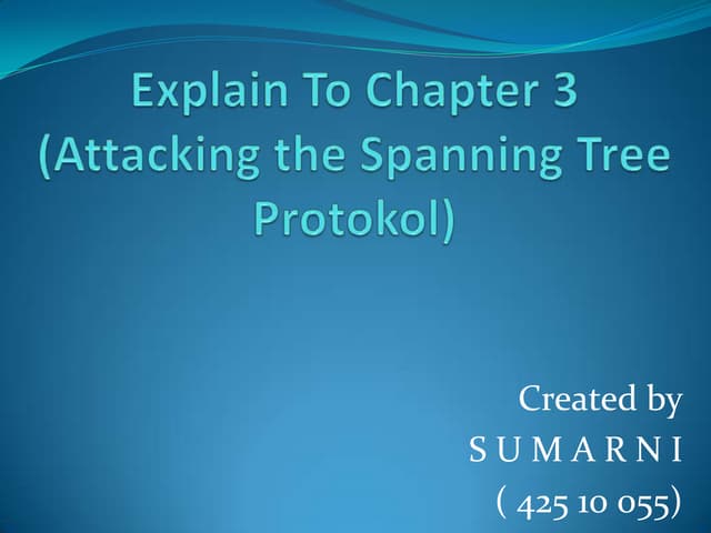 Spanning Tree Protocol (STP) | PPTX