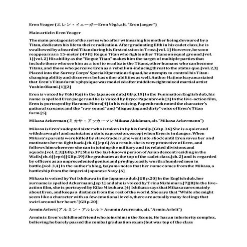 Attack on titan | DOCX