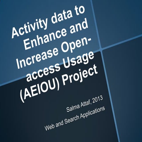 (AEIOU) Project.wsa | PPTX