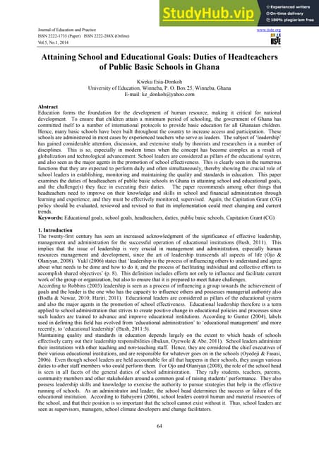 An Appraisal Of The Use Of Education Management Information System ...